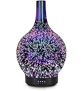 Essential Oil Diffuser Glass Aromatherapy Electric Ultrasonic Cool Mist ...
