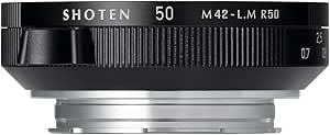 Amazon | SHOTEN マウントアダプター M42-LM R50 (M42マウントレンズ → ライカMマウント変換) 距離計連動型 ヘリコイド付き | アダプタ 通販