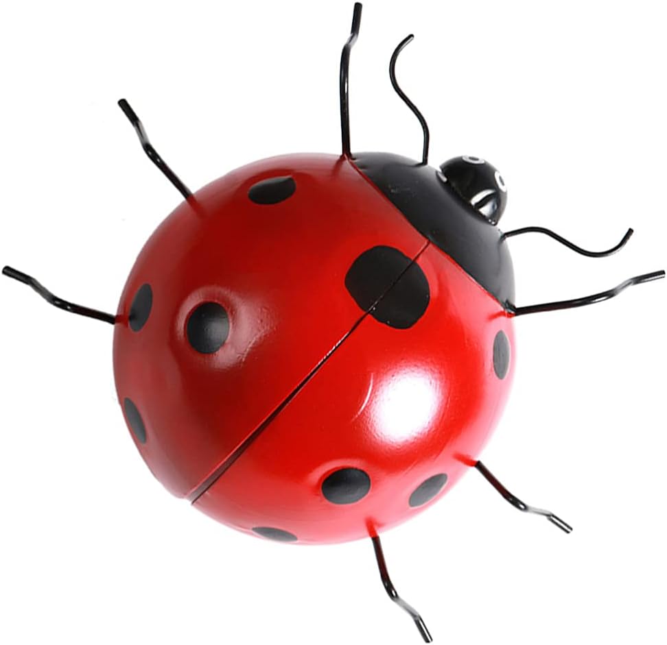 Amazon.com: NUOBESTY 1pc Seven Star Ladybug Ornament Outdoor Enclosure ...