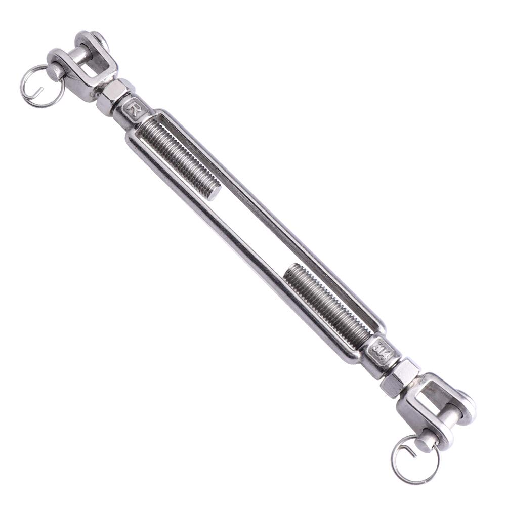Snapklik.com : Stainless Steel 3/8 Inch M10 Jaw & Jaw Turnbuckle 1200 ...