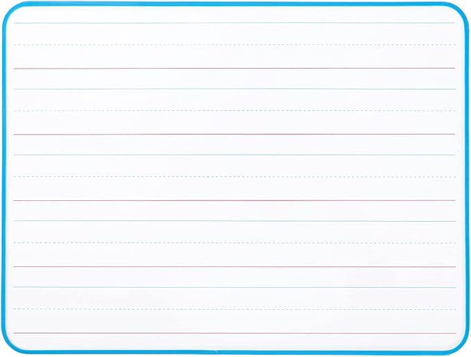 Amazon.com: Double Sided Dry Erase Board, 1 Pack White Lapboard Ruled ...