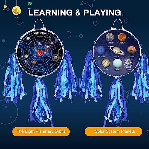 Snapklik.com : Auihiay 76 PCS Solar System Pinata Set, Outer Space Pinata