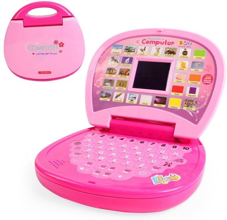 Leaffybezz Kids Laptop Learning Pad with LED Screen Learning Alphabet ...