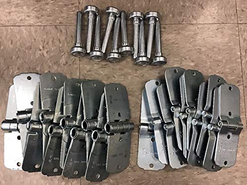 30 Pack Todco Door Repair Kit- Center & End Hinges + 1" Rollers ...