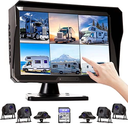 Amazon.com: 10.1" 1080P Backup Camera Monitor & Built-in DVR for RV ...