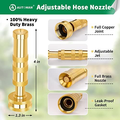 Snapklik.com : Brass Hose NozzleHigh Pressure Jet Nozzles 4 Pack, Heavy ...