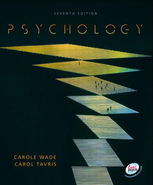 Amazon.com: Psychology (7th Edition): 9780130982636: Wade, Carole ...