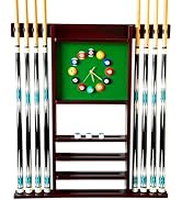 Amazon.com: GACCO BILLIARDS Freestanding Billiard Cue Rack, Pool Table ...