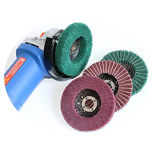 Pack of 5 5 x 7/8 Inch Nylon Fibre Slat Disc Scrubbing Pad Polishing ...