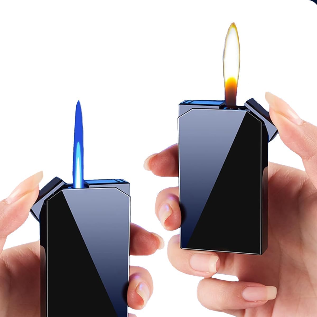 Amazon.com: Lighter with Two Flames, Switchable Torch Lighter and Soft ...