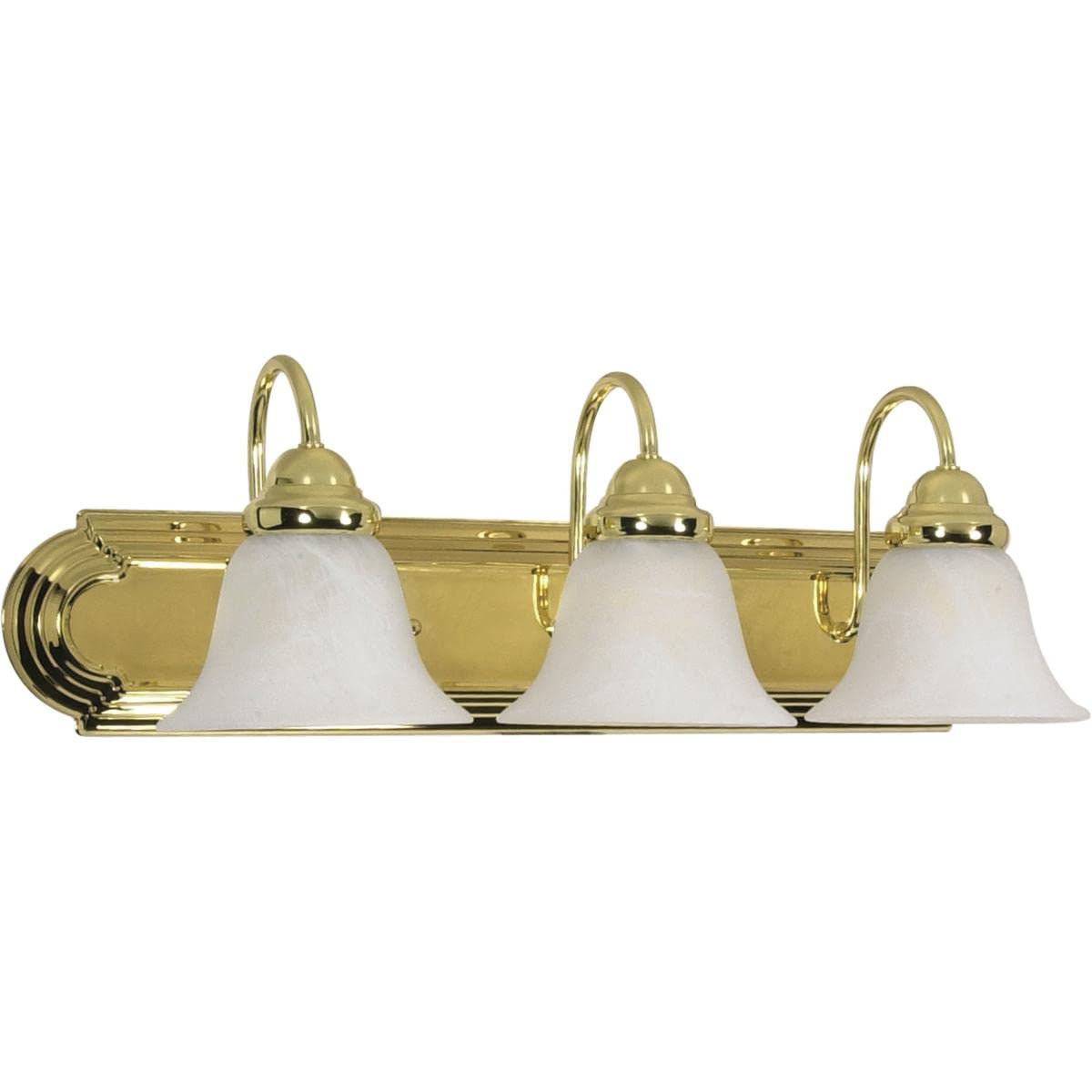 Snapklik.com : NUVO 60/329 Three Light Vanity, 3, Polished Brass ...