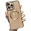 Amazon.com: aowner Magnetic Case for iPhone 14 Pro Glitter Case, Luxury Plating Cute Bling with ...