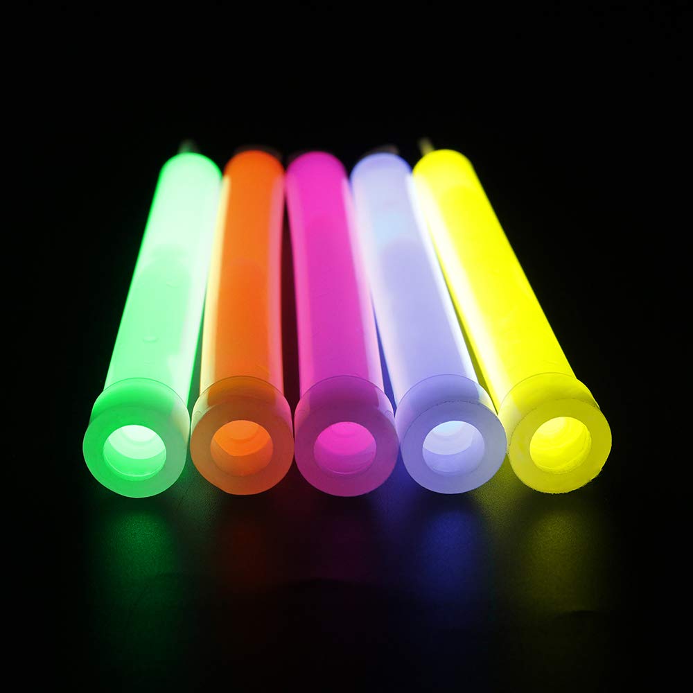 Snapklik.com : Novelinks 50 Pcs 6 Premium Glow Sticks Bulk - Ultra ...