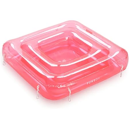 Amazon.com: FUNBOY Giant Inflatable Luxury Clear Pink Heart Kiddie Pool ...