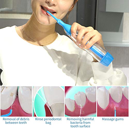 PLAFUETO Cordless Water Flosser Portable Oral Irrigator Air Pressure ...