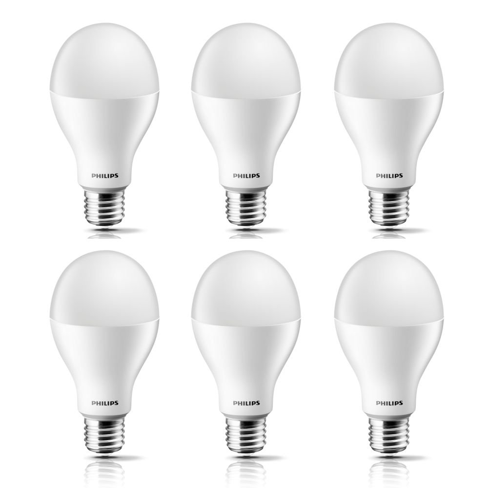 Buy PHILIPS 14W e27 LED Warm White Bulb, Pack of 6, (Stellar Bright ...