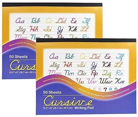 Amazon.com : Emraw Cursive Writing Pad Great for Kids Children to ...