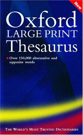 Oxford Large Print Thesaurus: n: 9780198608868: Amazon.com: Books