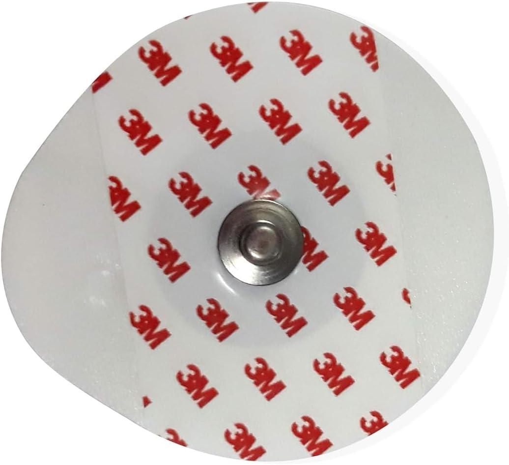 HEE ECG Electrodes, Disposable, 3M Adhesive Patches, Pack of 20 Pcs ith ...