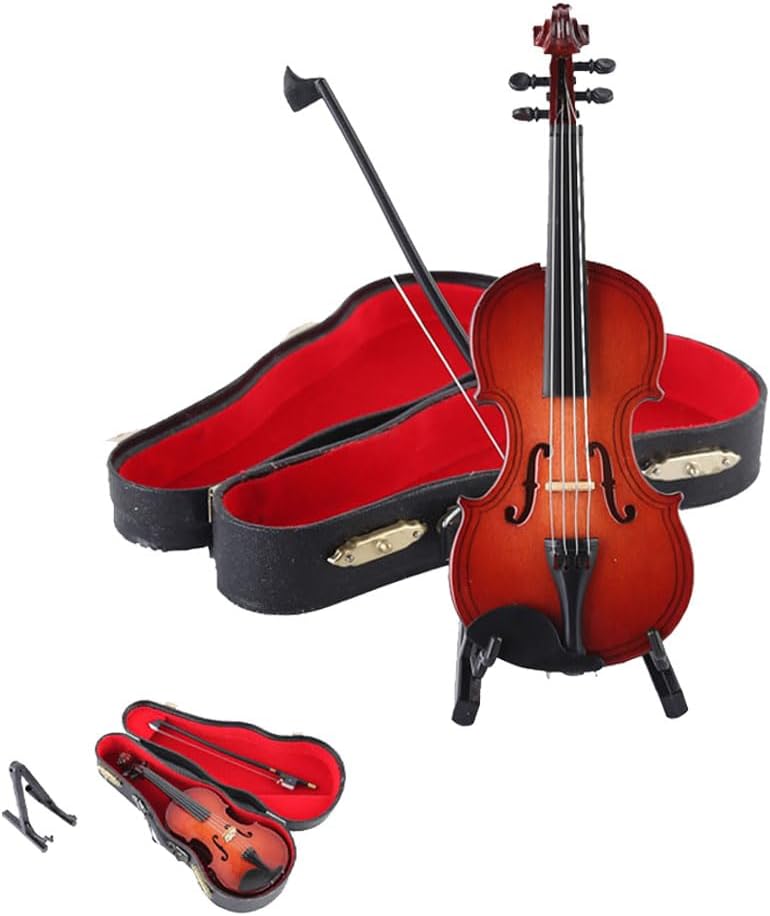 Amazon.com: Playable Tiny Violin Figurine, The Worlds Smallest ...