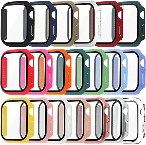 Amazon.com: Bougraite 24 Pack Case for Apple Watch Series 9/8/7 45mm ...