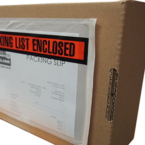 7.5x5.5 Shipping Bags Packing List Envelopes 7.5x5.5 Inch - 100 Pack ...