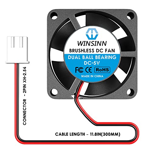 Snapklik.com : WINSINN 25mm Fan 5V, 3D Printer Micro 5 Volt Fans 2510 ...