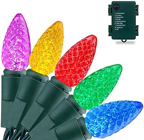 Amazon.com: ASENEK Battery Operated String Lights - 18ft 50 LED C3 ...