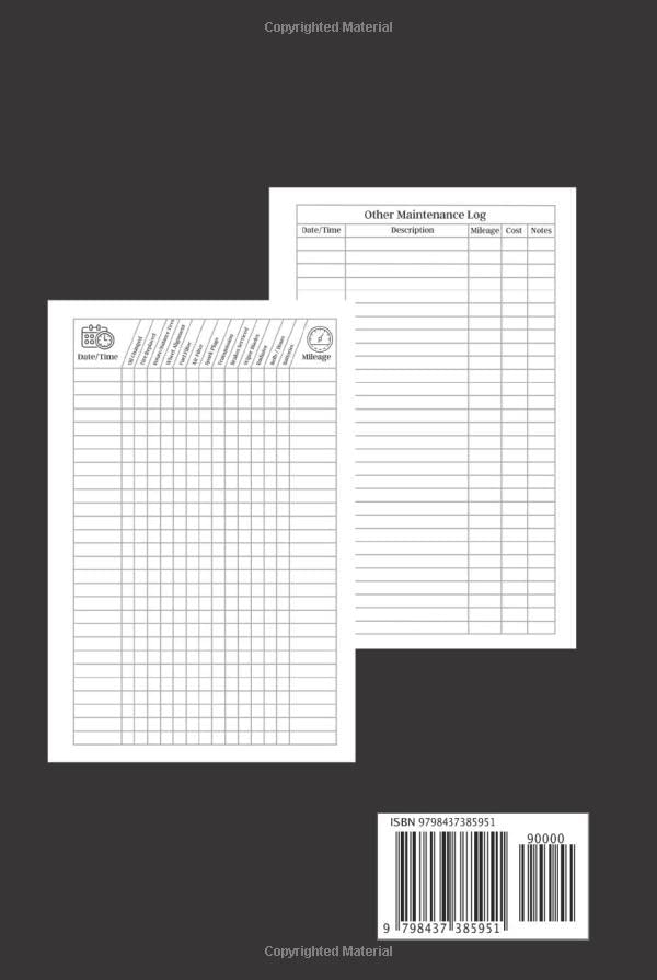 Snapklik.com : Vehicle Maintenance Log Book: Car Maintenance And Repair ...