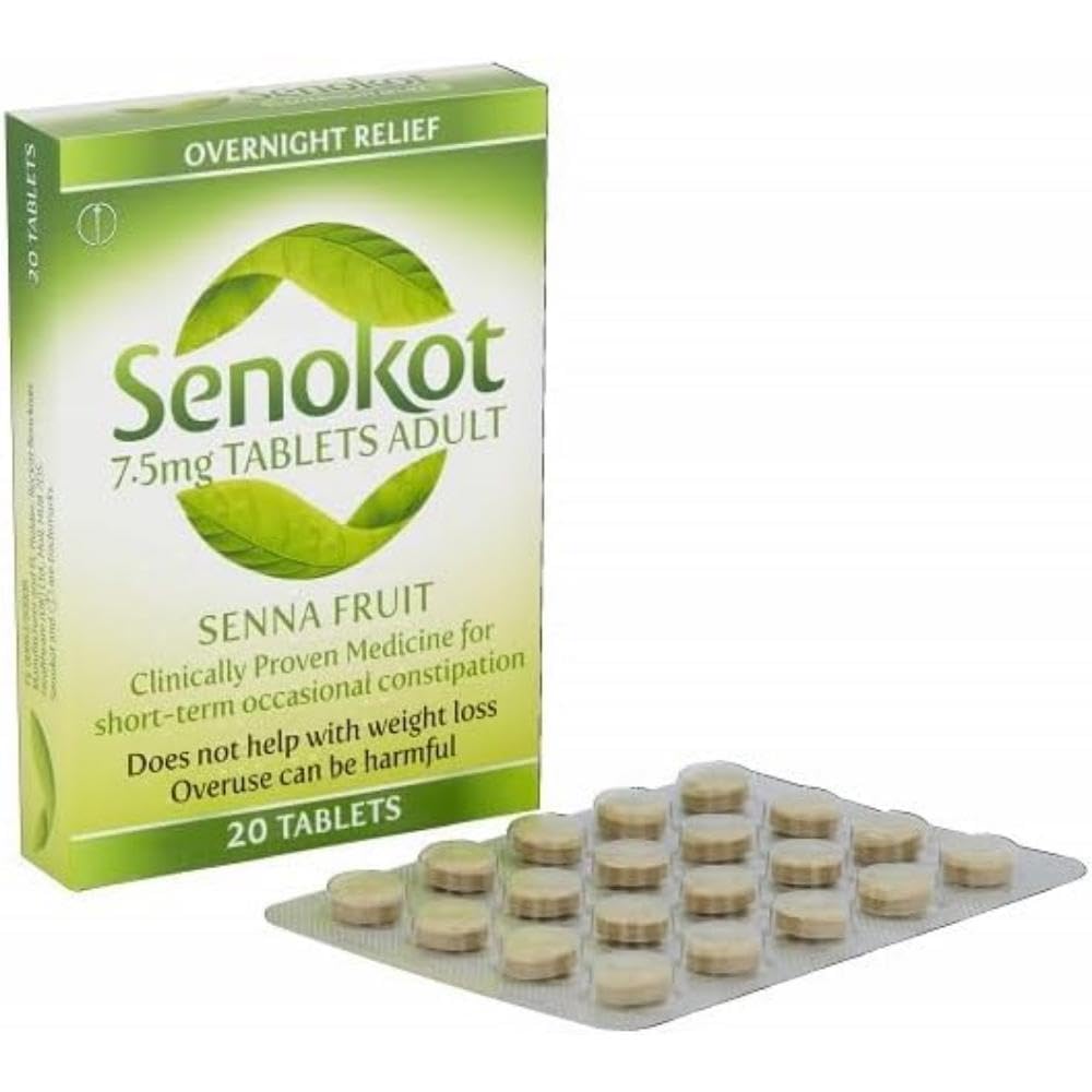 Senokot, 7.5mg, 20 Tablets, Laxatives for Constipation, Constipation ...
