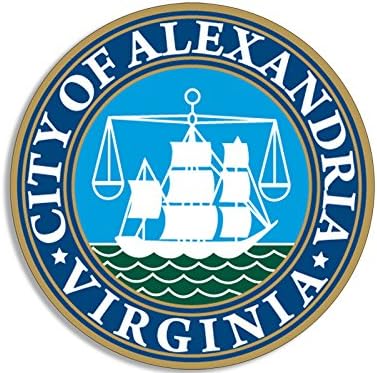 Amazon.com: Round Alexandria City Seal Sticker (Virginia va (3 inch ...