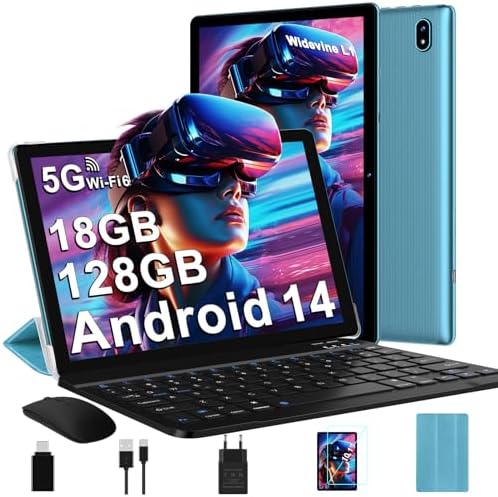 DMOAO Tablet 10 Pulgadas Android 14 con 5G Wi-Fi 6, FHD Tablet con 18 ...