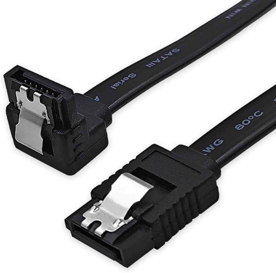 Amazon.com: OKGear Premium SATA III Round DataCable 6GB/s Straight to ...