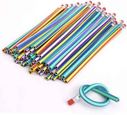 G4GADGET 30 Nice Style Soft Flexible Bendy Pencils Magic Bend Kids ...