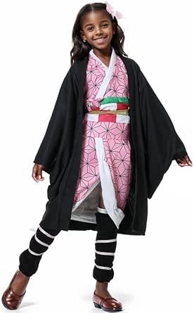 Anime Kamado Nezuko Tanjiro Cosplay Costume Halloween kimono Uniform ...