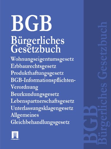Bürgerliches Gesetzbuch - BGB (German Edition) eBook : Deutschland ...
