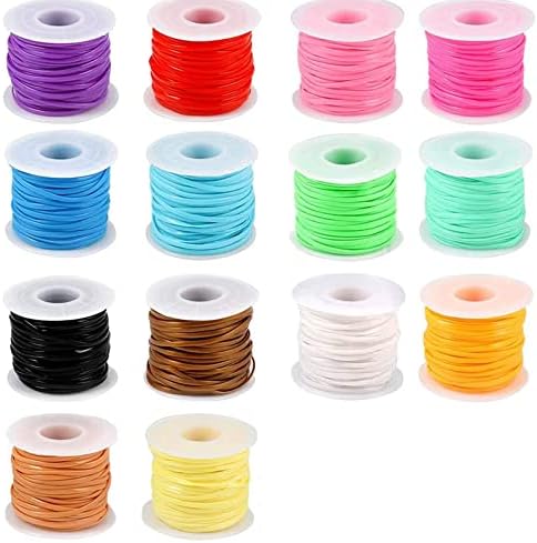 Amazon.com: PP OPOUNT 14 Rolls Plastic Lacing Cord, Lanyard String Kit ...