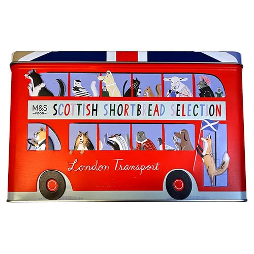 Amazon.com: Marks and Spencer Shortbread Bread Bus Tin 500g : Grocery ...