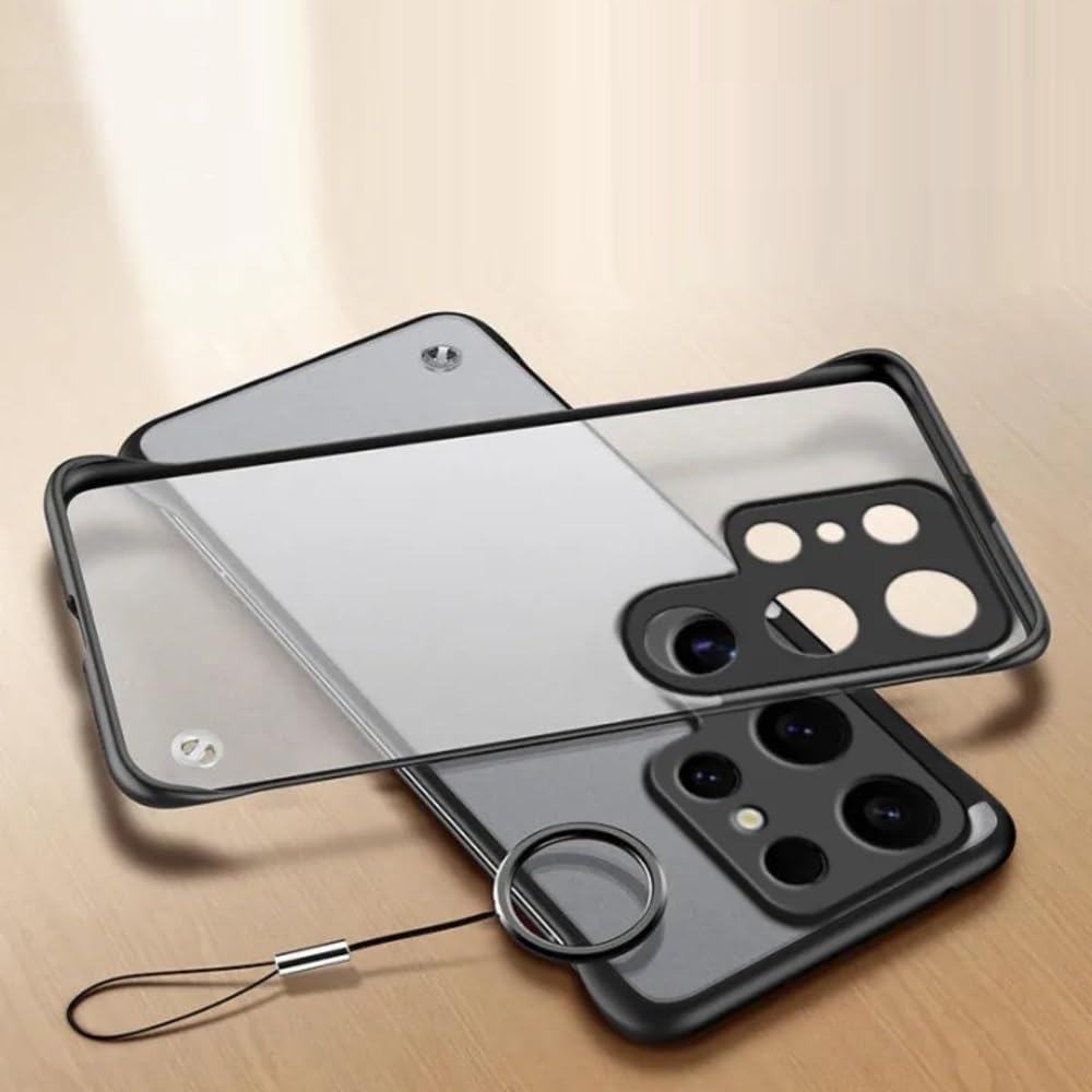 REALCASE Samsung S24 Ultra 5G Back Cover Case | Stylish Frameless Matte Hard Back Skin | Soft ...
