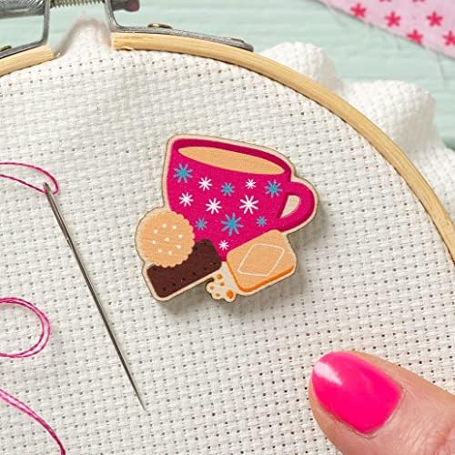 Moon and Tour Bus Magnetic Needle Minder for Cross Stitch, Magnetic Pin ...