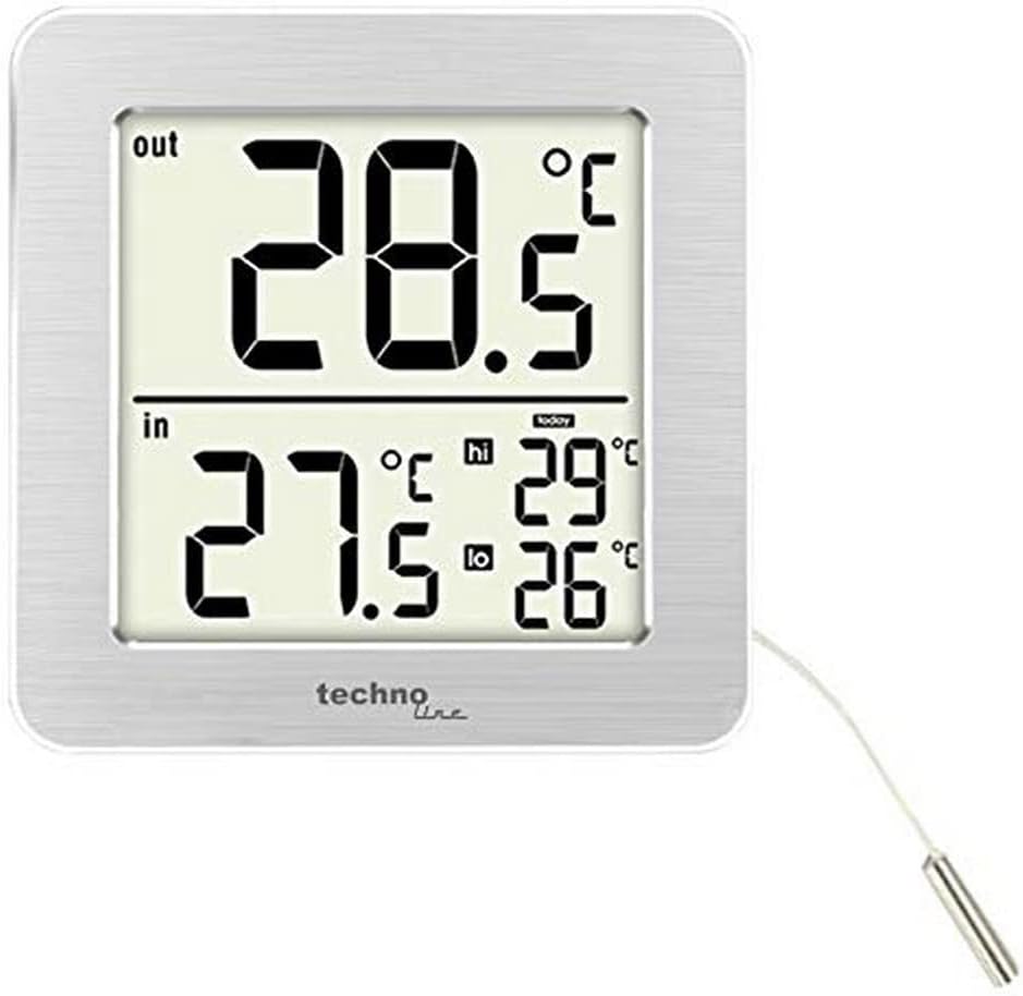 Technoline WS7049 Bürothermometer, digitales Thermometer mit Zwei ...