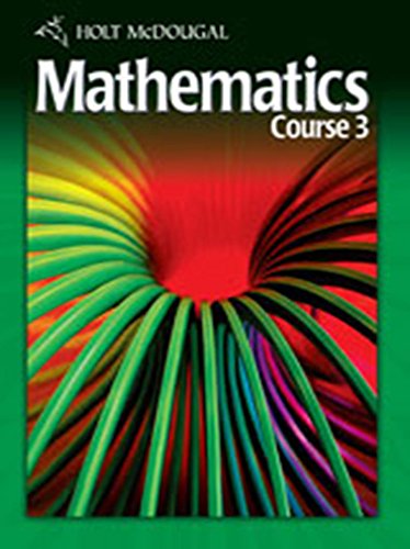 Holt Mathematics Course 3 Chapter Resources: Holt, Rinehart, and ...