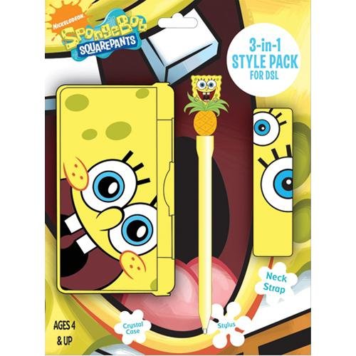 Amazon.com: SAKAR SpongeBob 3-in-1 Style Pack - Nintendo DS Lite ...