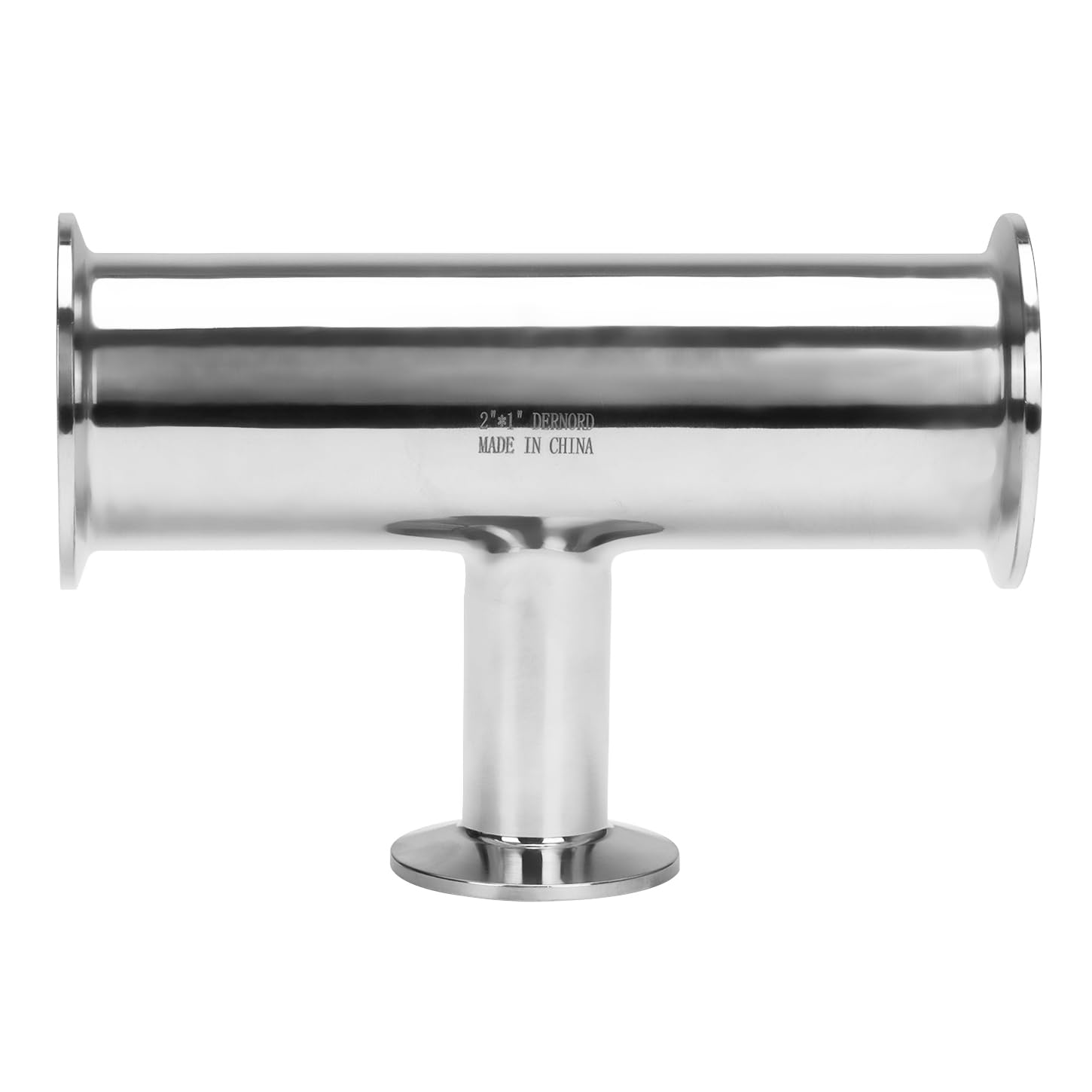 Amazon.com: DERNORD Reducing Clamp Tee 3 Way Stainless Steel 304 ...