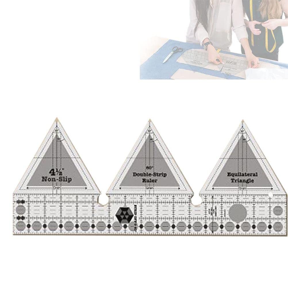 Amazon.com: WBTY 45/60/90 Degree Double Strip Ruler, Double Strip ...