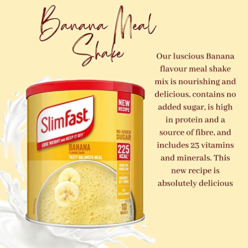 Meal Replacement SlimFast Meal Shake Powder Banana, Strawberry And ...