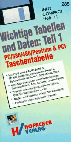 Amazon.fr - PC / XT / AT Wichtige Tabellen und Daten, Tl.1 - Livres