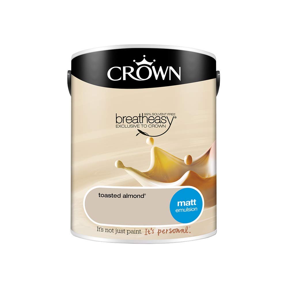 Crown Retail Core Emulsion Matt Toasted Almond 5 L : Amazon.co.uk: DIY ...