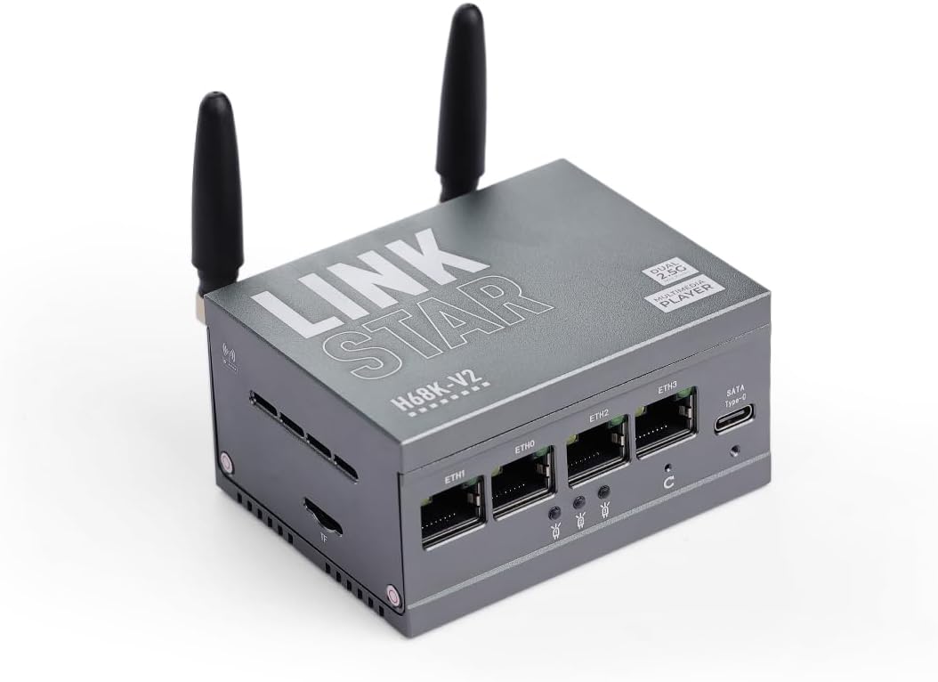Amazon.com: LinkStar-H68K-V2 Wi-Fi 6 Wireless Router, Dual-2.5G & dual ...