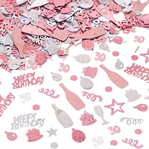 Amazon.com: Number 30 Glitter Confetti for 30th Birthday Anniversary ...